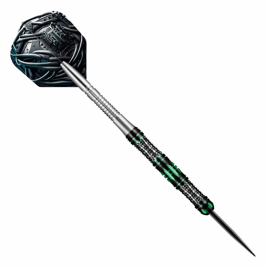 Shot AI Cyberpunk steel tip dart set – On Cue